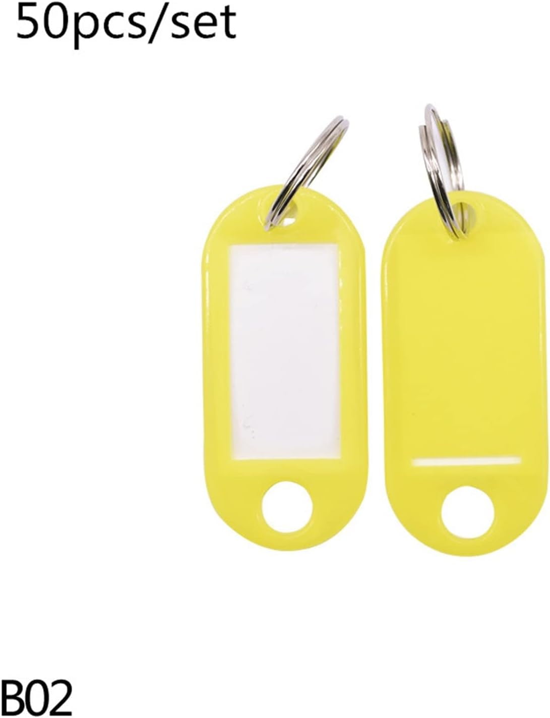 50pcs/lot Colorful Plastic Keychain Key TagsNumbered Name Baggage Tag ...