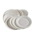 Walmart 50pcs Eco-Friendly Disposable Paper Plates, 7 Inch Round ...