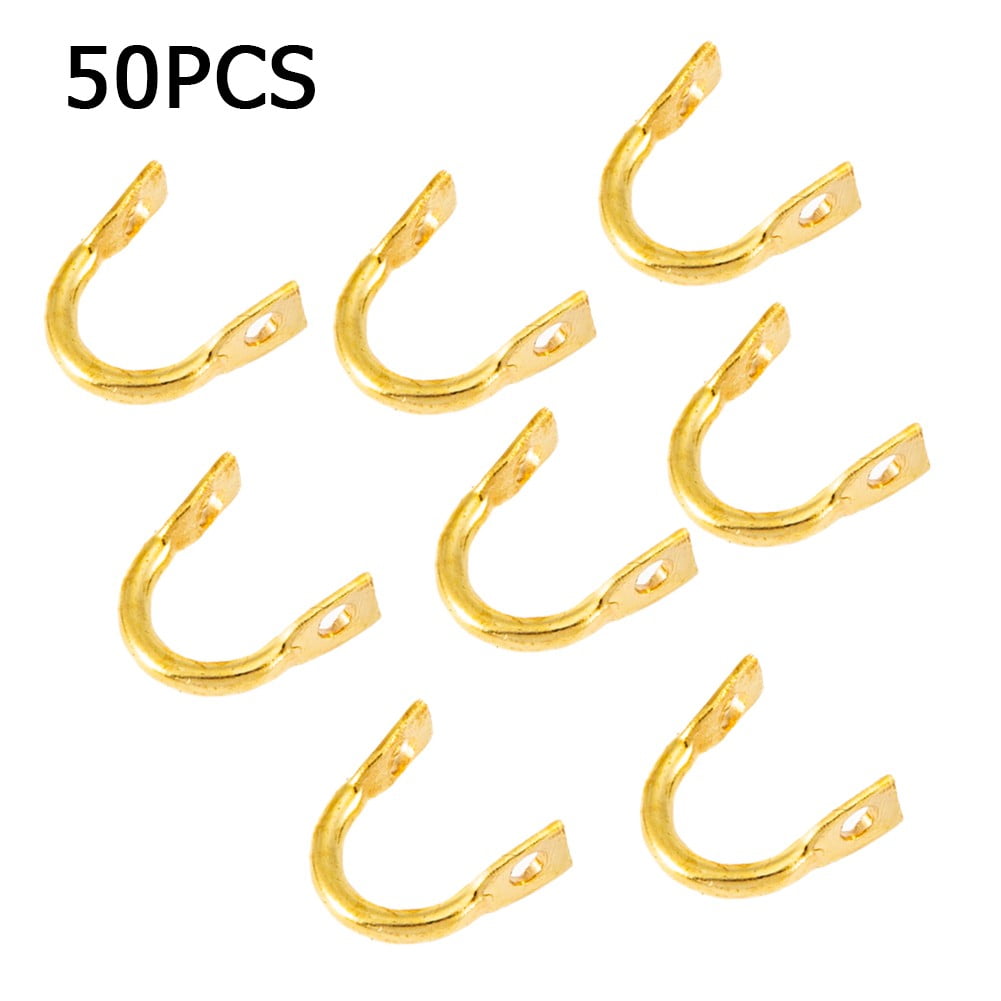 50pcs/pack U-shaped Ring Fishing Spinner Ring Easy Spin Size Stainless ...