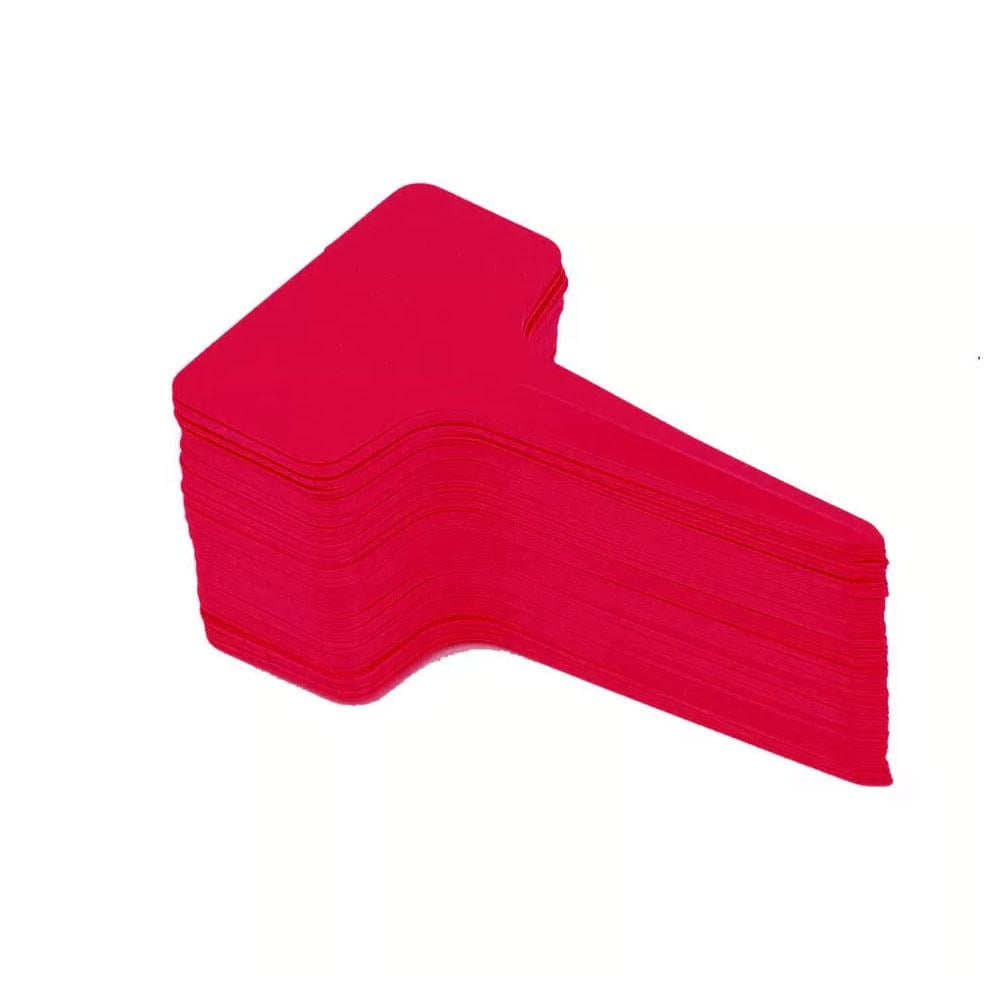 50pcs red plant labels gardening labels T-shaped orchid flower labels ...