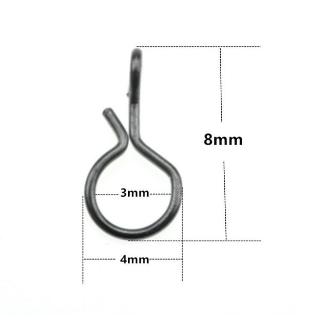 50pcs/set Fly Fishing Snap Quick Change For Flies Hook Lures Stainless ...