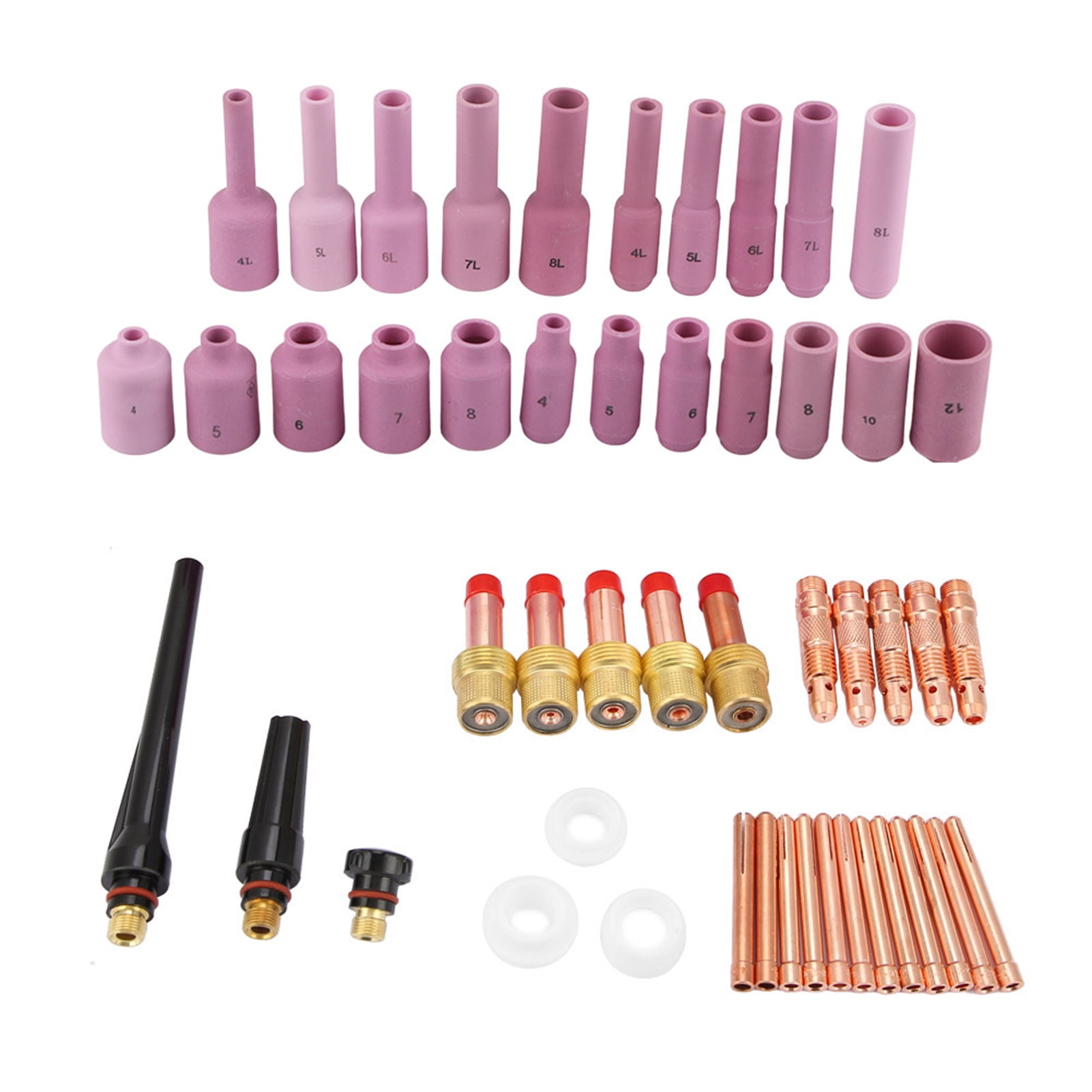 50pcs/set WP-17/18/26 Series TIG Welding Torch Consumables Accessories ...