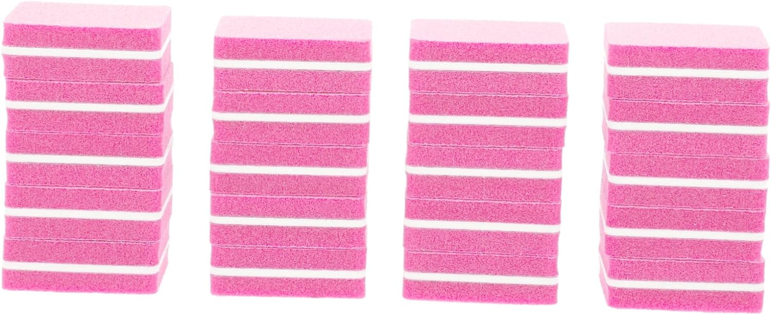 50pcs sponge nail file buffing polishing block sanding block files grit ...