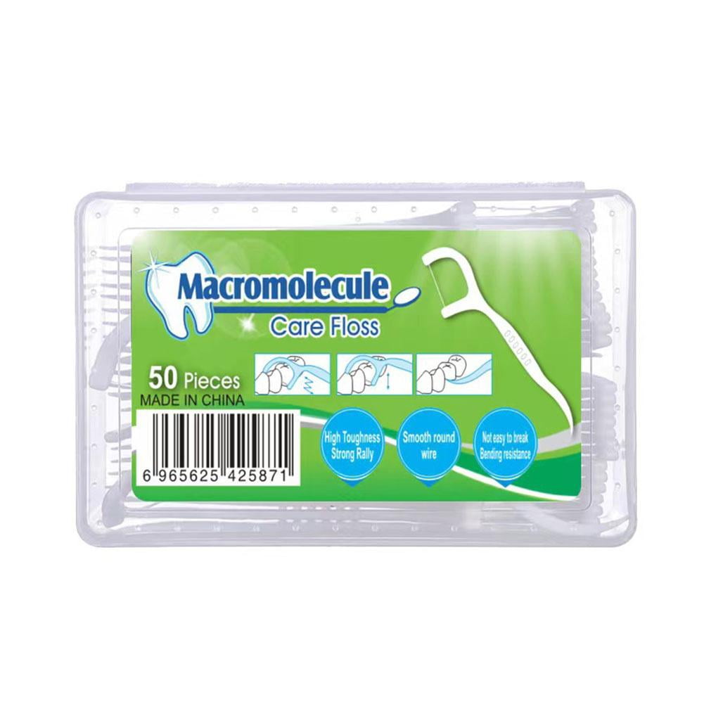 50pcs50pcs Box Dental Floss Dental Floss Stick Plastic Toothpick Bow ...