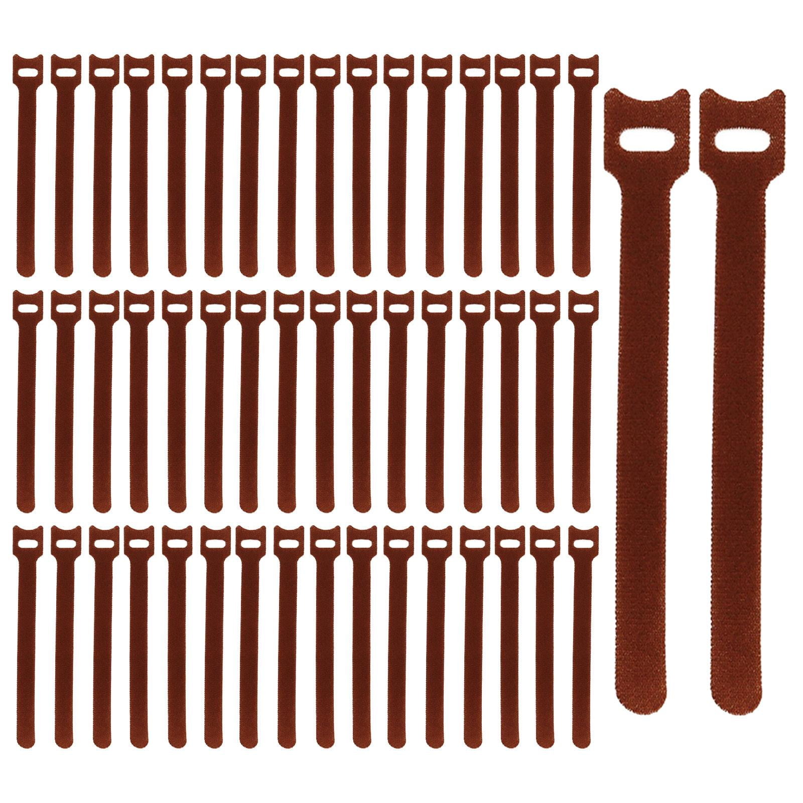 50pieces Releasable Cable Ties Nylon Loop Wrap Zip Bundle Ties ...