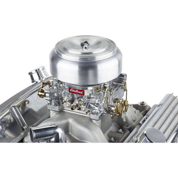 50s Style 4-Barrel Spun Aluminum Air Cleaner Assembly, Compatible with ...