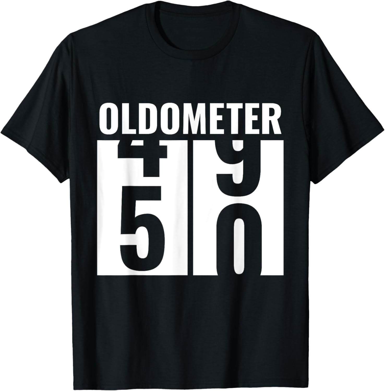 50th 50 Birthday Funny Gift Men Women Oldometer 49-50 Gift T-Shirt ...