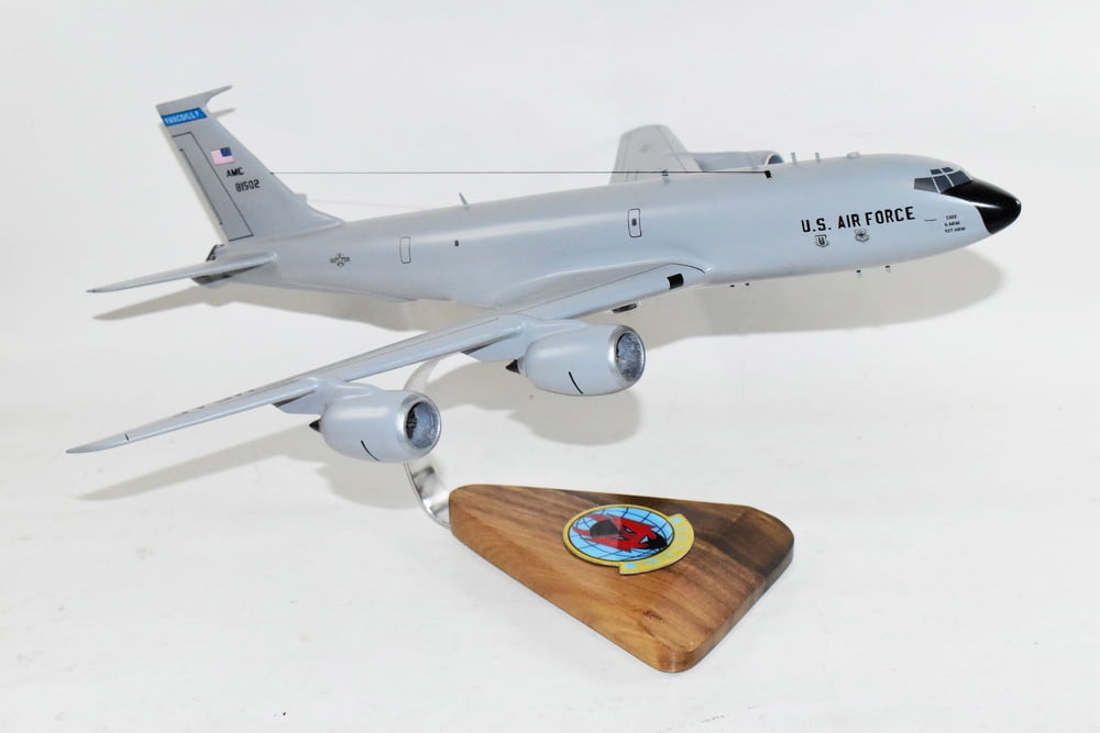 50th ARS Red Devils KC-135R Stratotanker Model, 1/90th Scale, Mahogany ...