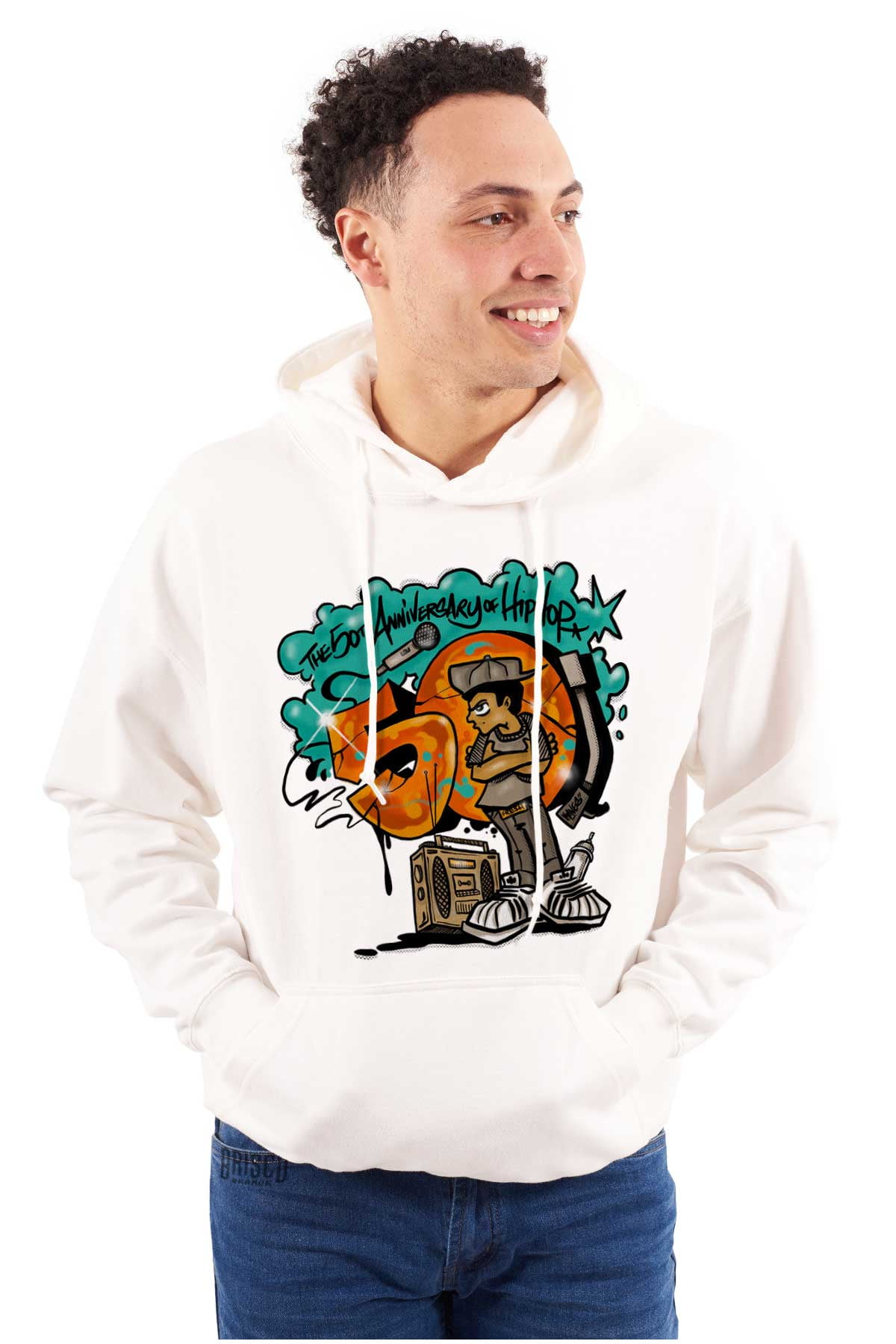 50th Anniversary Graffiti Emcee Unisex Plus Size Hoodie Brisco Brands ...