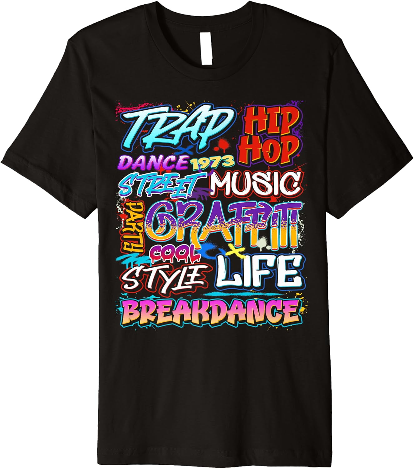 50th Anniversary Hip Hop Music Street Graffiti Breakdance Premium T ...