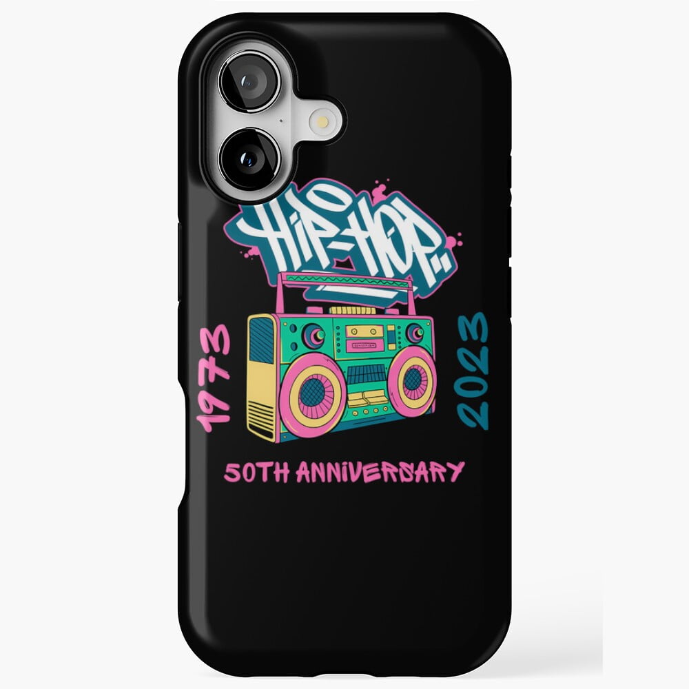 50th Anniversary Inspired Hip Hop Tribute Print iPhone Case 17 through ...