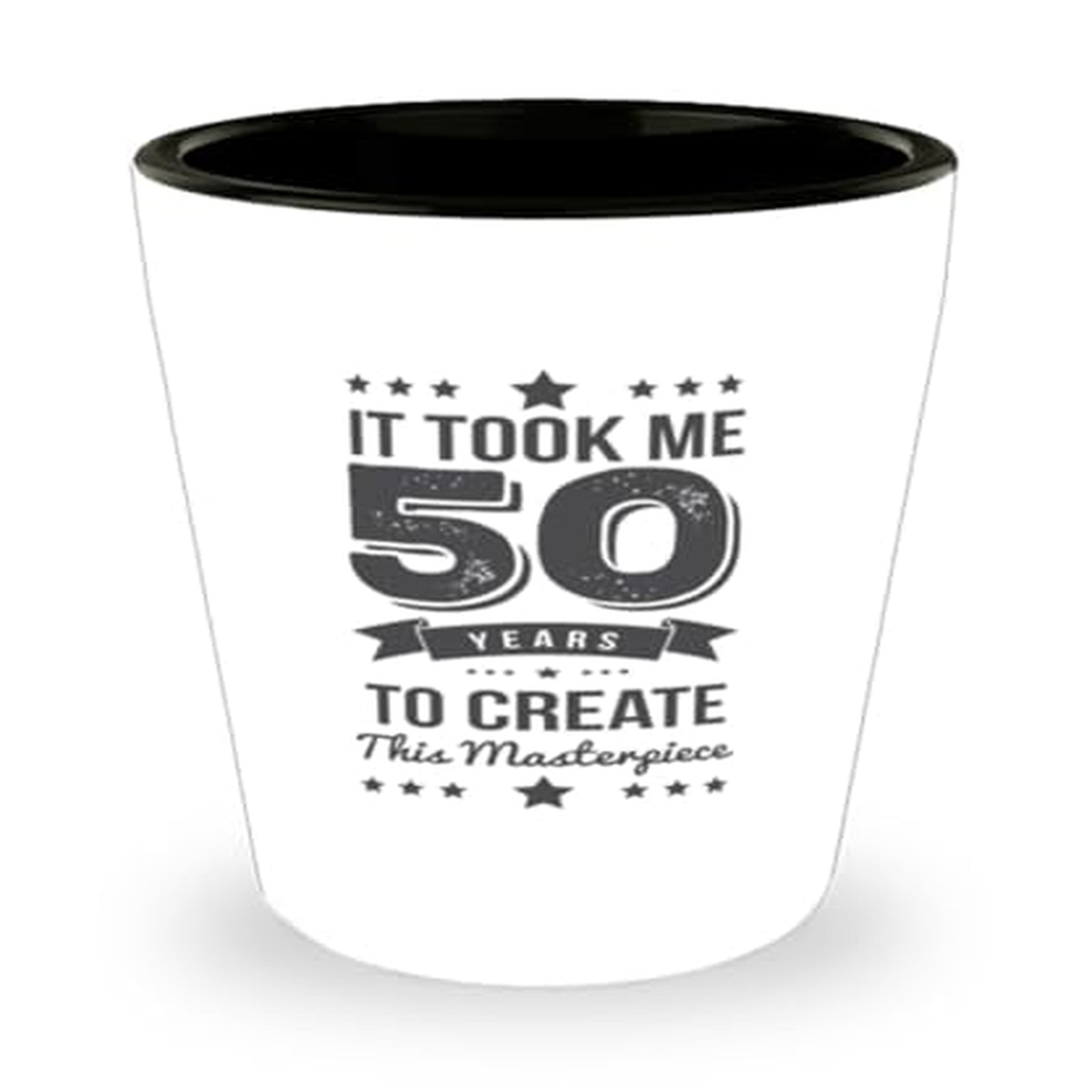 50th Birthday Actuary Shot Glass - Unique Retirement Gift for ...