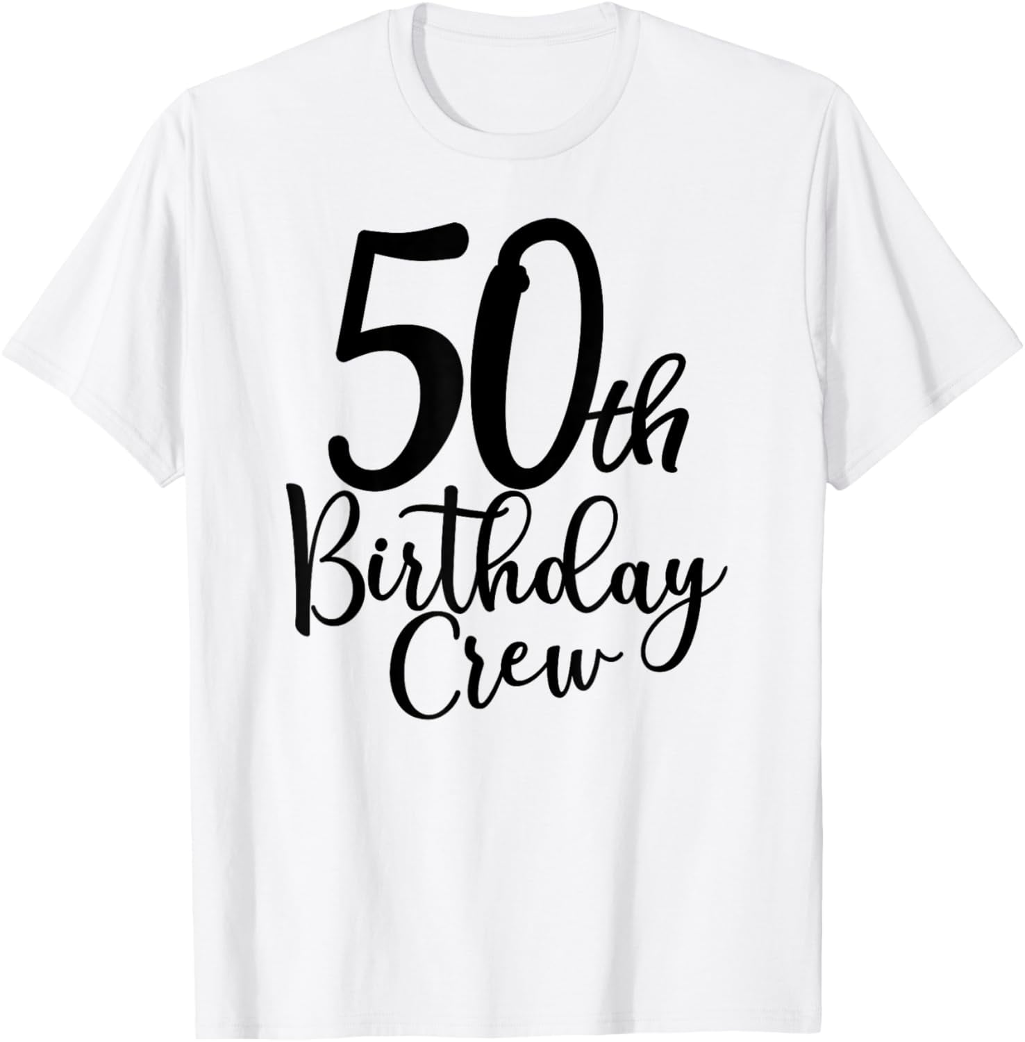50th Birthday Crew, 50 Years Old Matching Group Party T-Shirt - Walmart.com