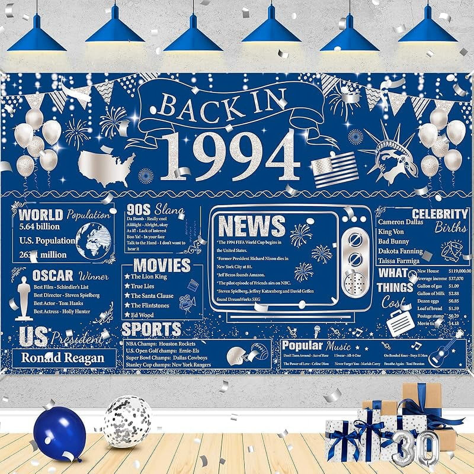 50th Birthday Decorations Black Gold Back in 1974 Vintage Banner for ...