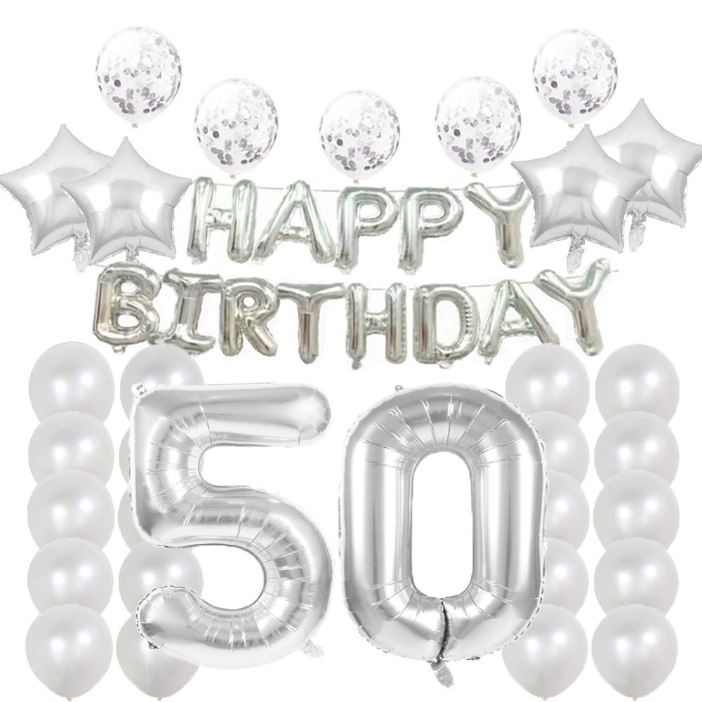 50th Birthday Decorations Party RE32 Supplies,50th Birthday Balloons ...