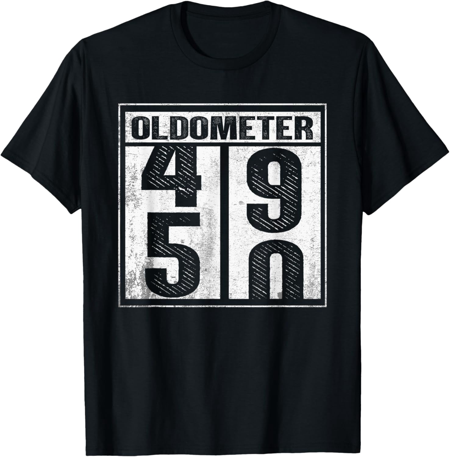 50th Birthday Funny Gift Men Women Oldometer 49-50 Shirt T-Shirt ...