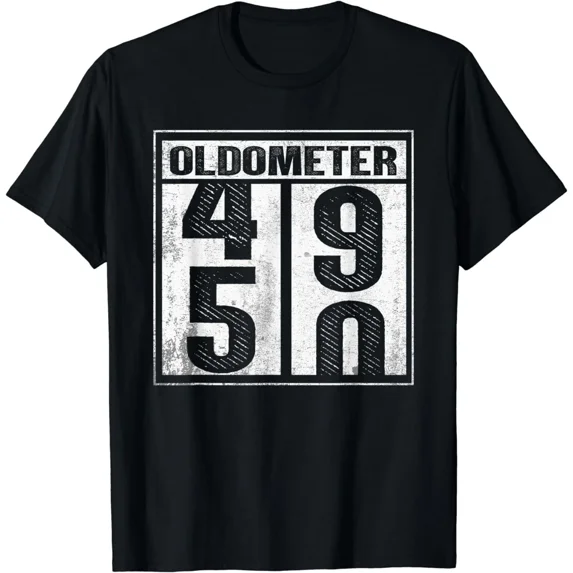 50th Birthday Funny Gift Men Women Oldometer 49-50 Shirts Gifts Unisex ...