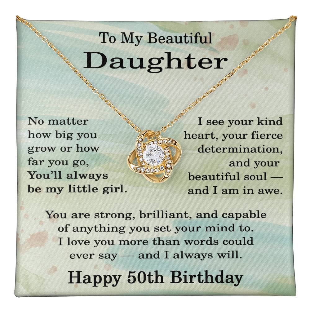 50th Birthday Gifts for Daughter - 50th Birthday Necklace for Daughter ...