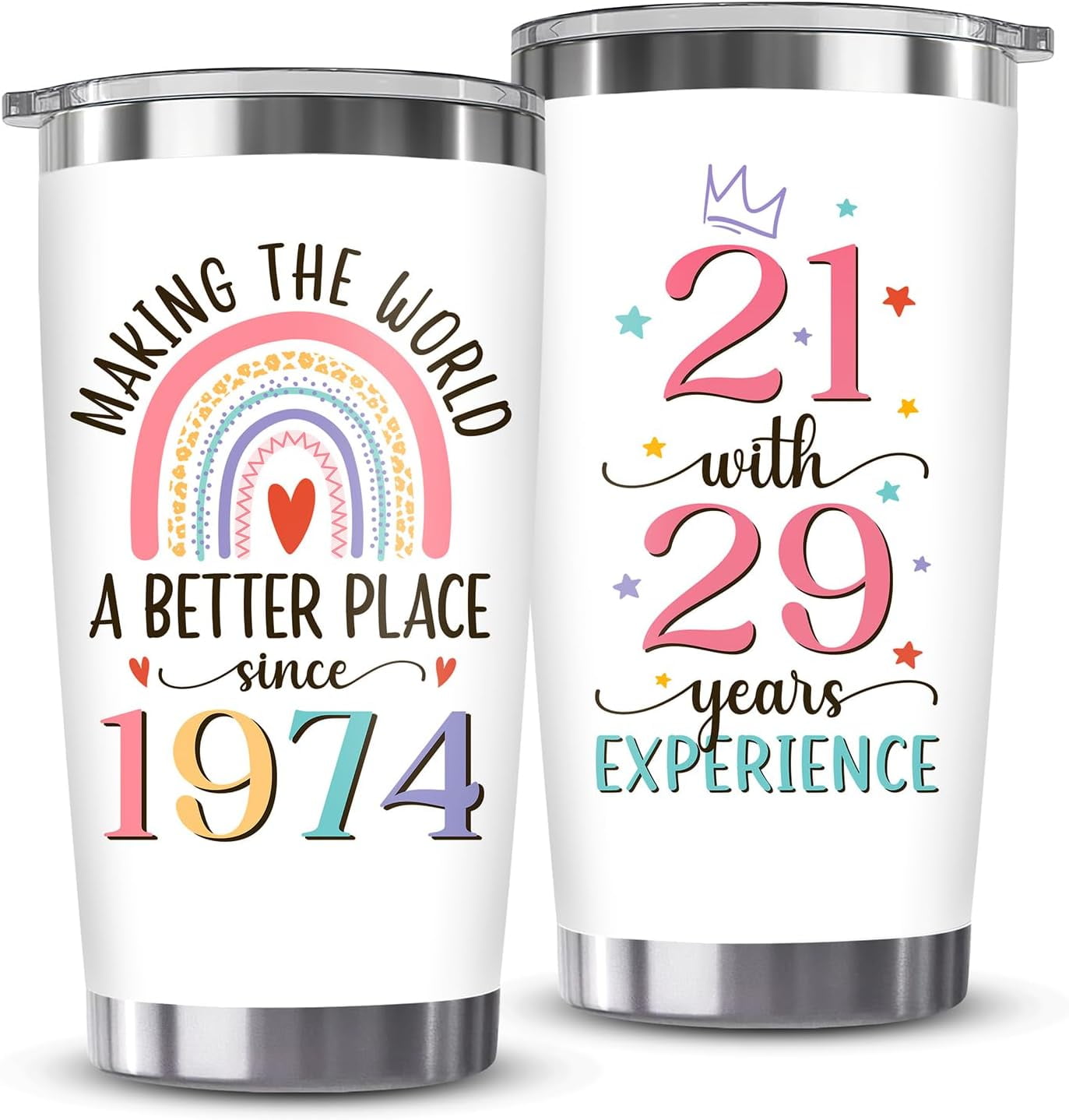 50th Birthday Gifts for Her, Women 1974-50th Birthday Decorations, Cool ...