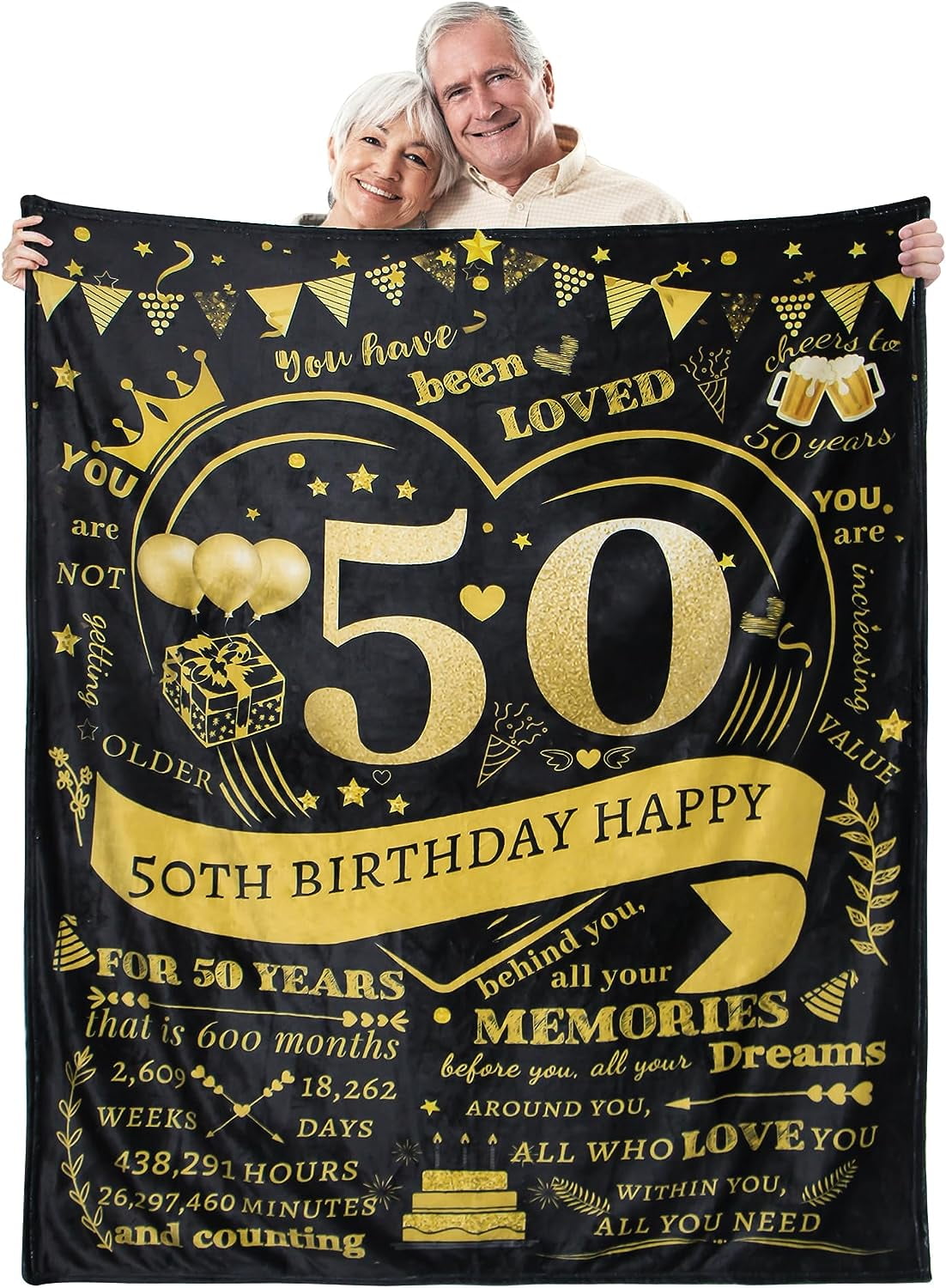 50th Birthday Gifts for Men Women Happy 50 Year Old Gifts Friendship ...