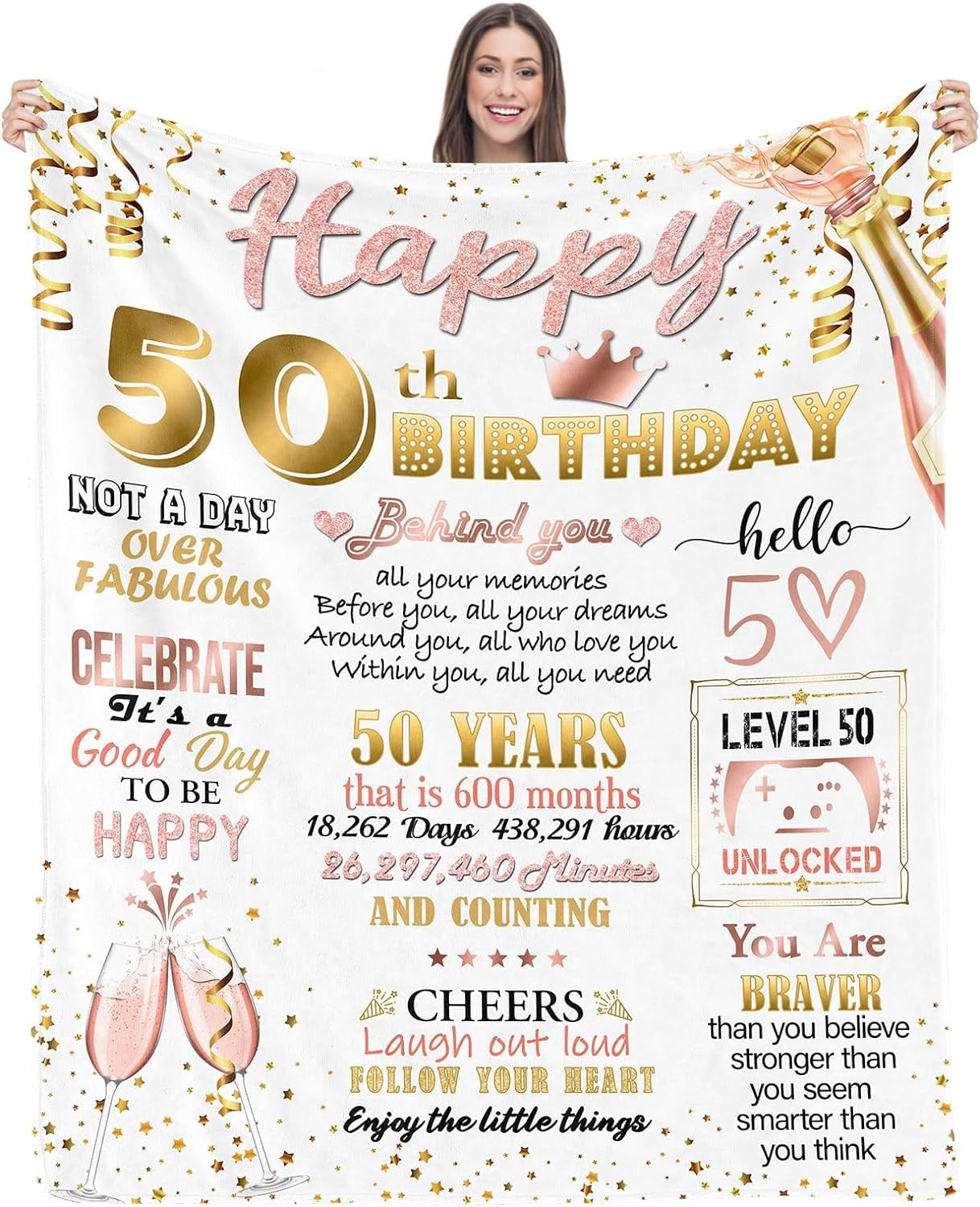 50th Birthday Gifts for Women, Gifts for 50th Birthday for Women, 50 ...