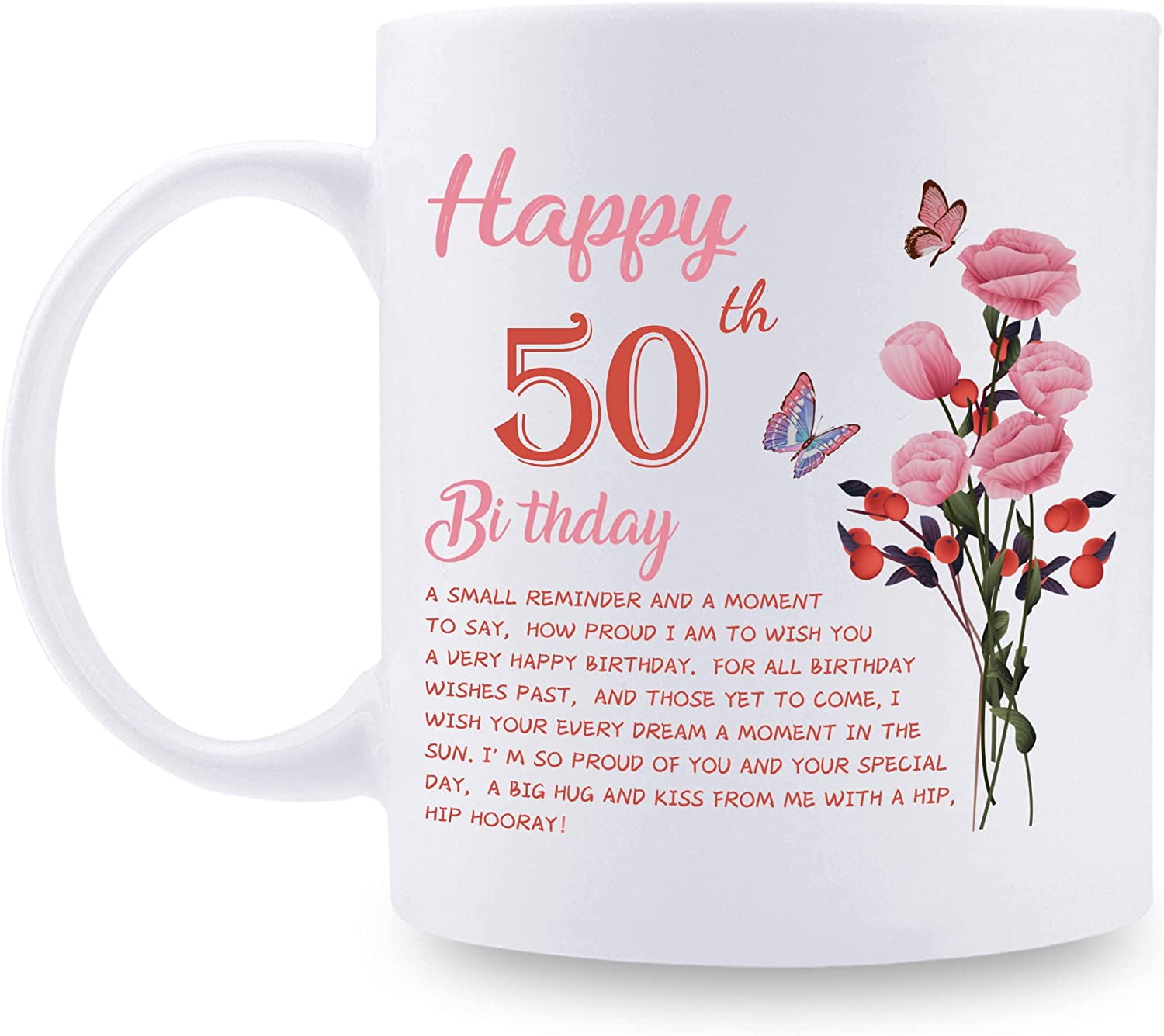 50th Birthday Gifts for Women - Happy 50th Birthday Mug for Women ...