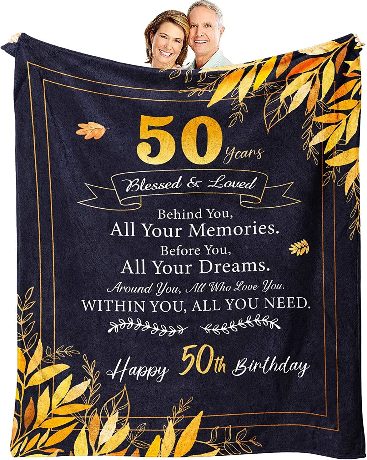 50th Birthday Gifts for Women or Men, Happy 50th Birthday Decorations ...