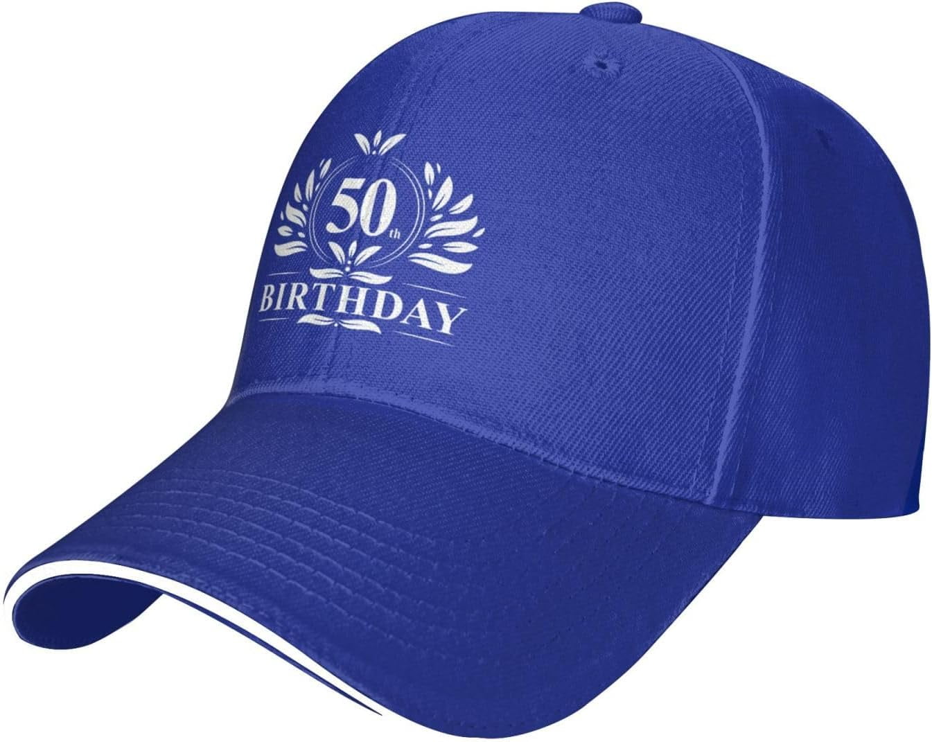 50th Birthday Hat for Men Women Adjustable Baseball Cap Black Trucker ...