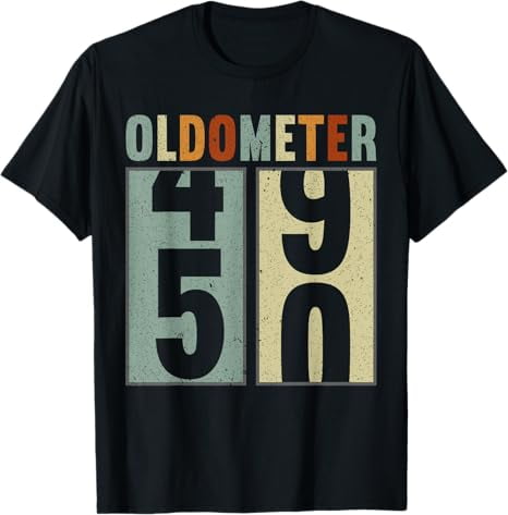 50th Birthday Oldometer 49-50 Fifty Years Old T-Shirt - Walmart.com