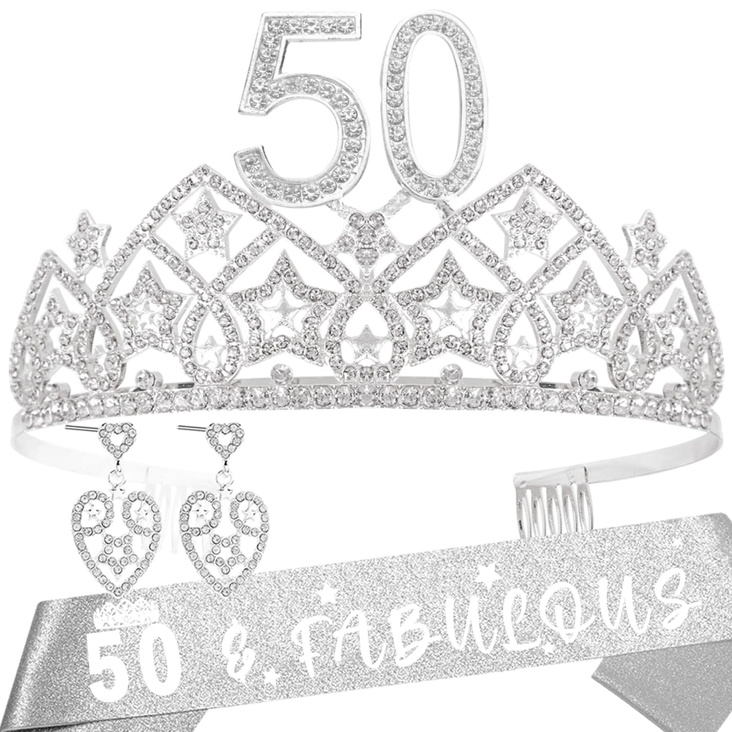 50th Birthday Queen,50th Birthday Tiara,50 and Fabulous,50th Birthday ...