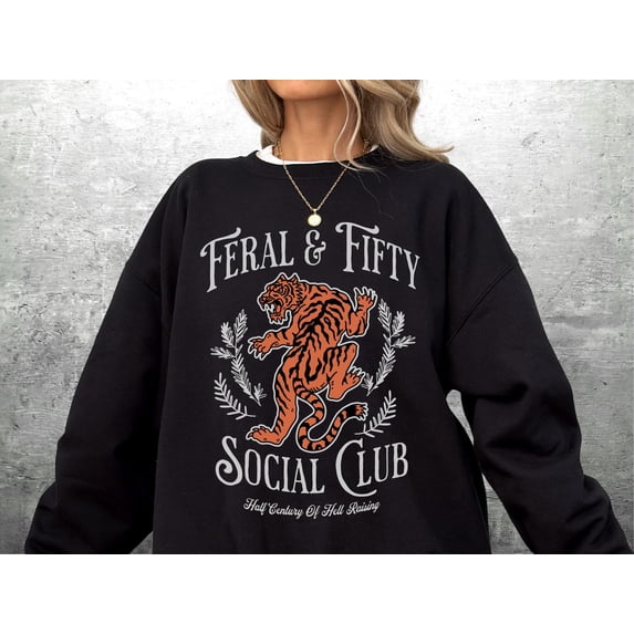 50th Birthday Shirts For Women Funny 50th Birthday Gift Feral Fifty ...