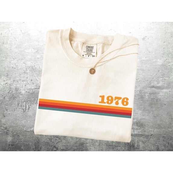 50th Birthday Shirts For Women Men 1976 Retro Tshirt - Walmart.com