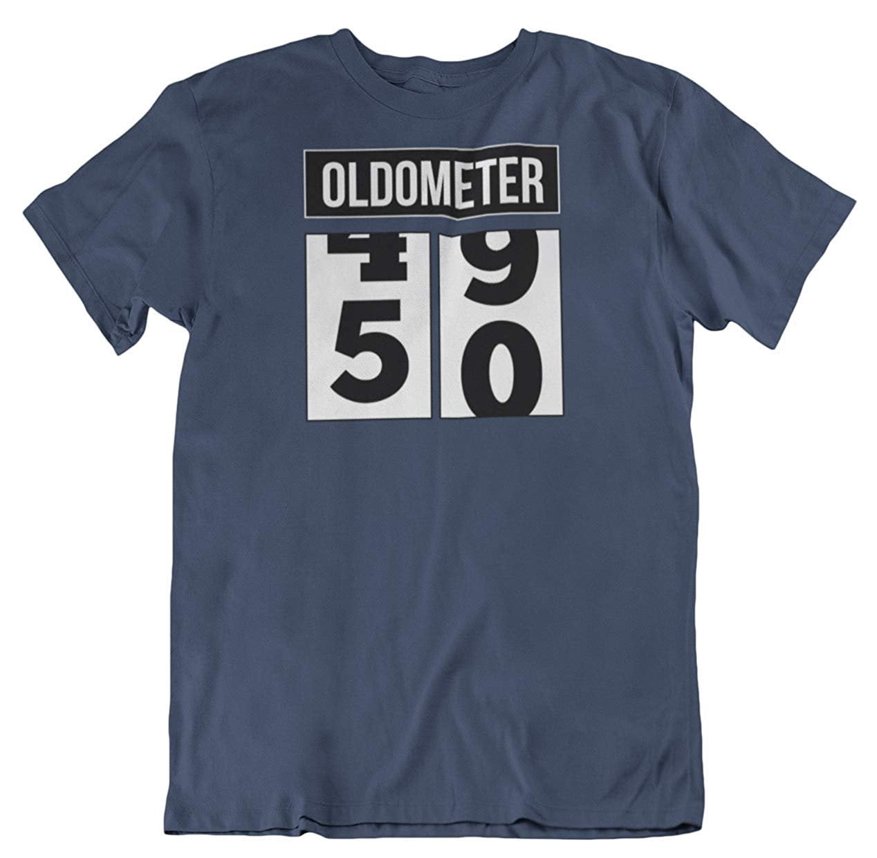 50th Birthday or Anniversary Vintage Oldometer T-Shirt Gifts for Men ...