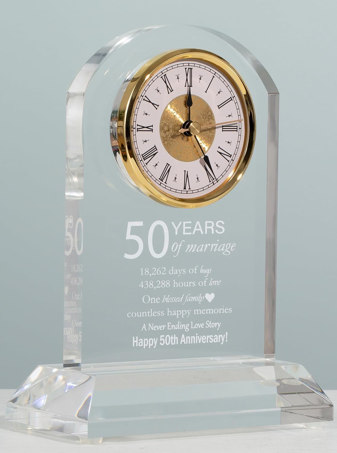 50th Wedding Anniversary Clock, Best Gifts Ideas for Couple Parents ...