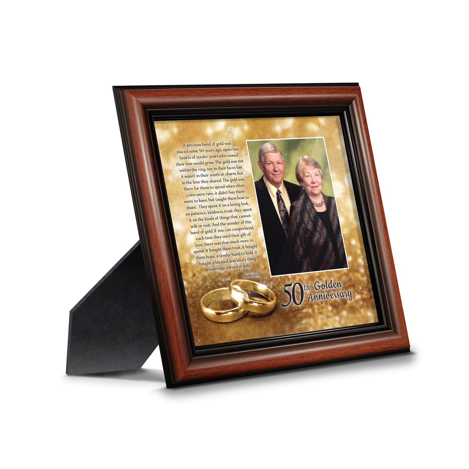 50th Wedding Anniversary Gift for Parents, Golden 50 Year Decor ...