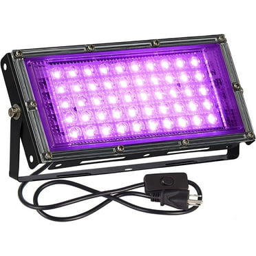 UV Black Light 50W IP65 Waterproof Stage Blacklight For Glow Party ...
