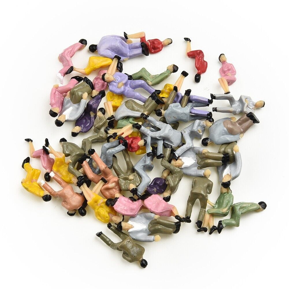 50x 1:50 Scale O Gauge Hand Painted Layout Model Train People Sitting ...