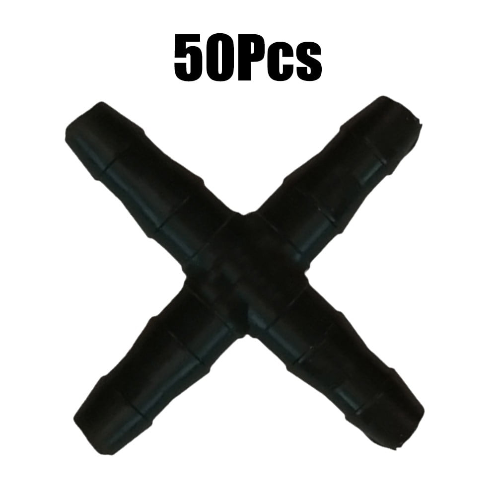 50x 4mm Micro Irrigation Fitting Antelco Pipe Barbed Garden Watering ...