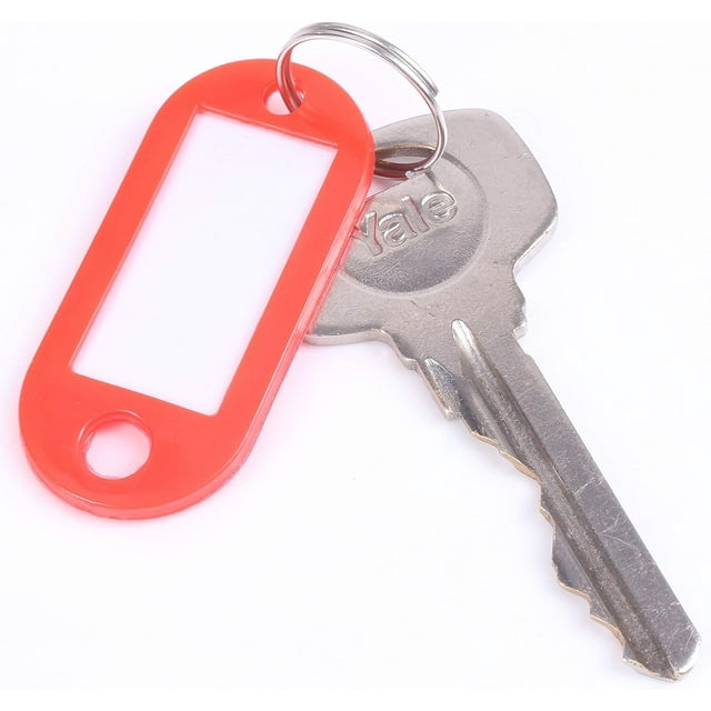 50x Assorted Coloured Plastic Key Tags For Organisation And Labelling ...