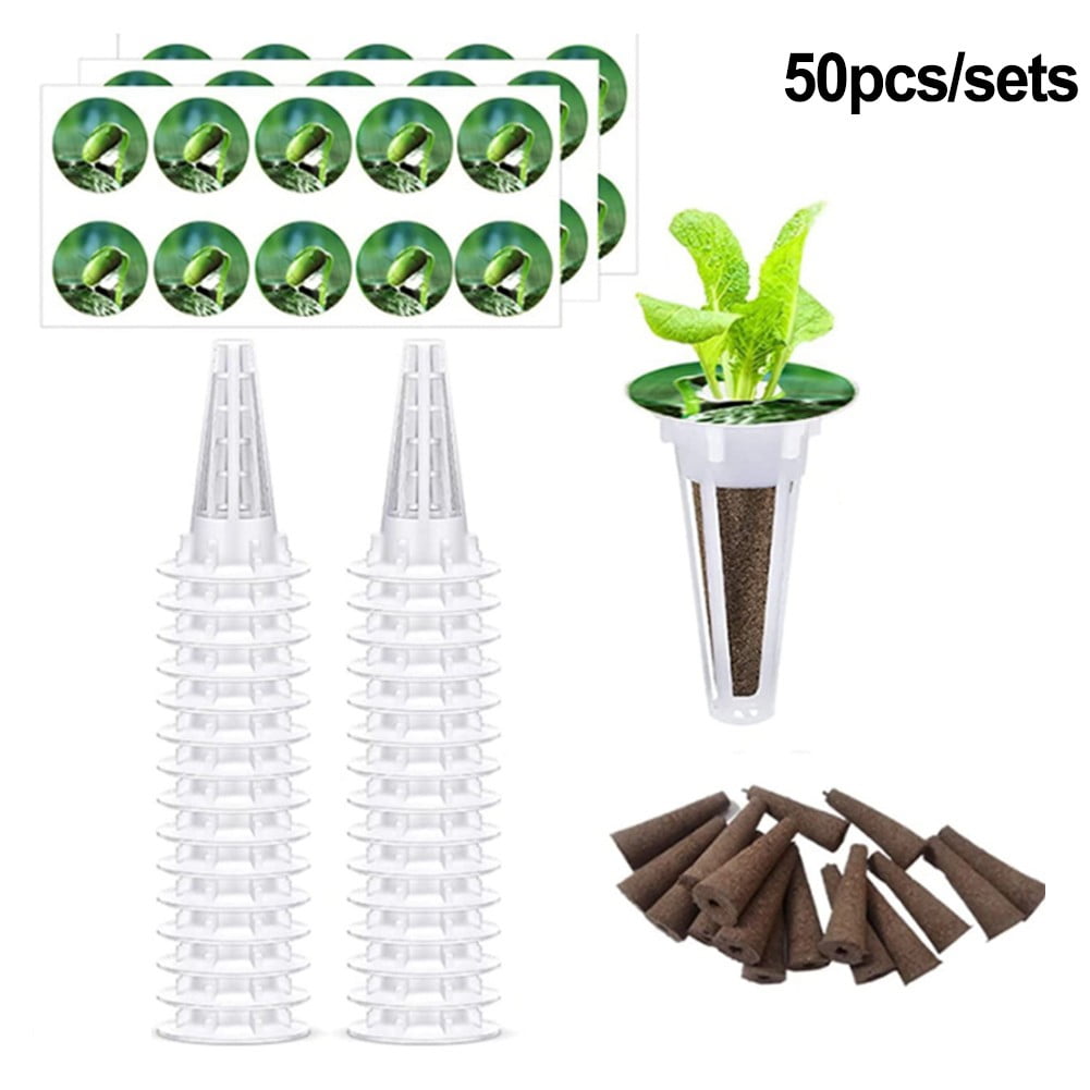 50x Hydroponic Plant Shading Sticker Soilless Plant Growing Basket ...