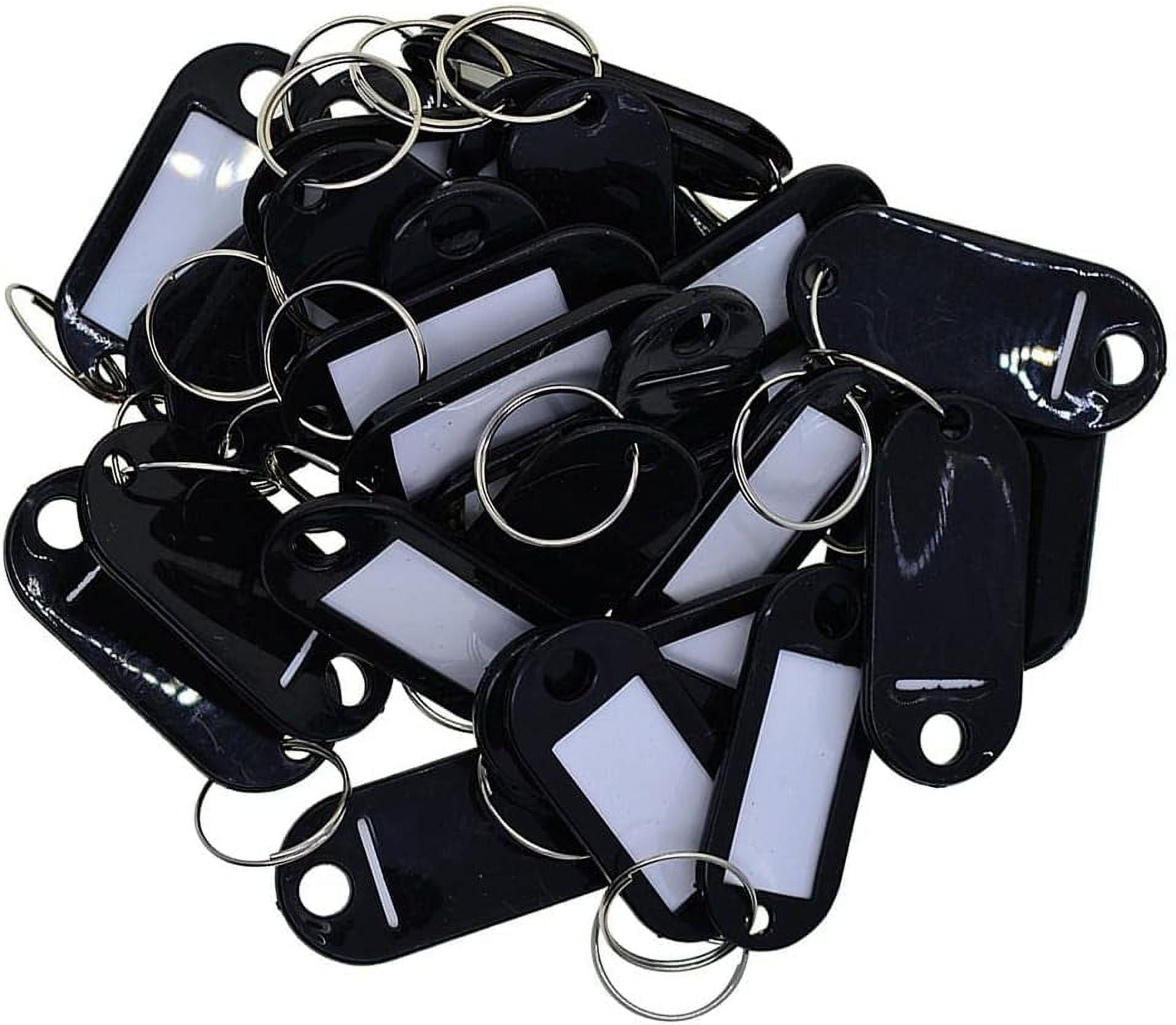 50x Key Tags Assorted NameID Keys Tag Luggage Fob, Black - Walmart.com