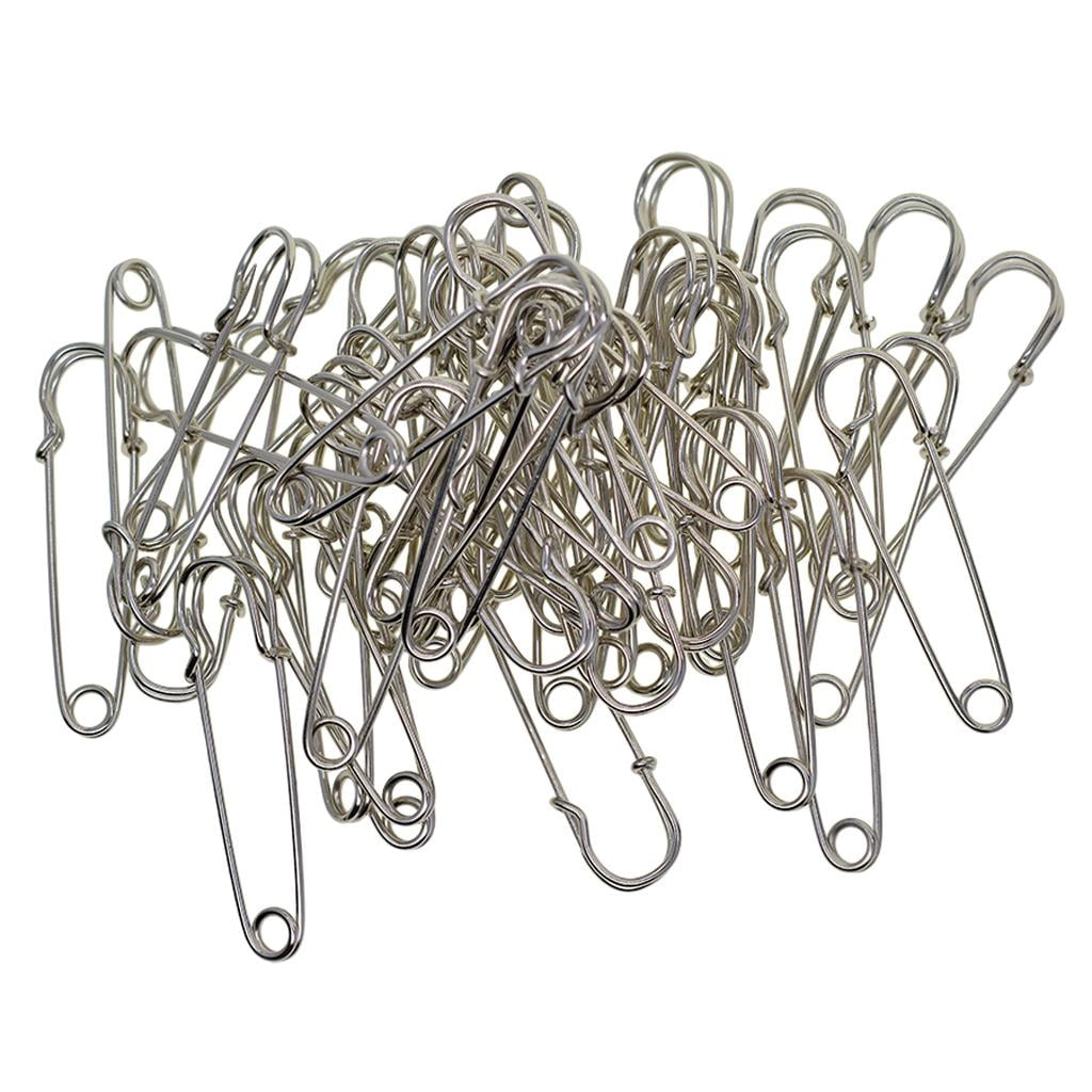 50x Large Jumbo Pins Heavy Duty 3 Sizes Scarf Brooch Sewing - 76x17mm ...