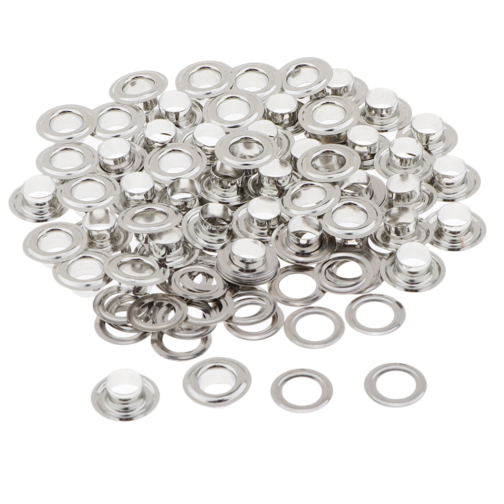 50x Metal Grommets Eyelets with Washers for Clothes Leather Crafts ...