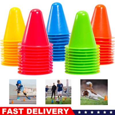 50x Mini Cones for Traffic Cones Sports Cones Soccer Agility Footwork ...