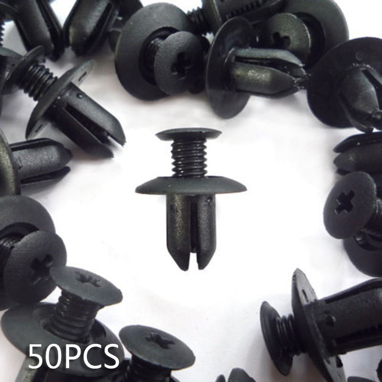 50x Nylon Front Bumper Fender Body Moulding Clips Rivet Retainer for ...