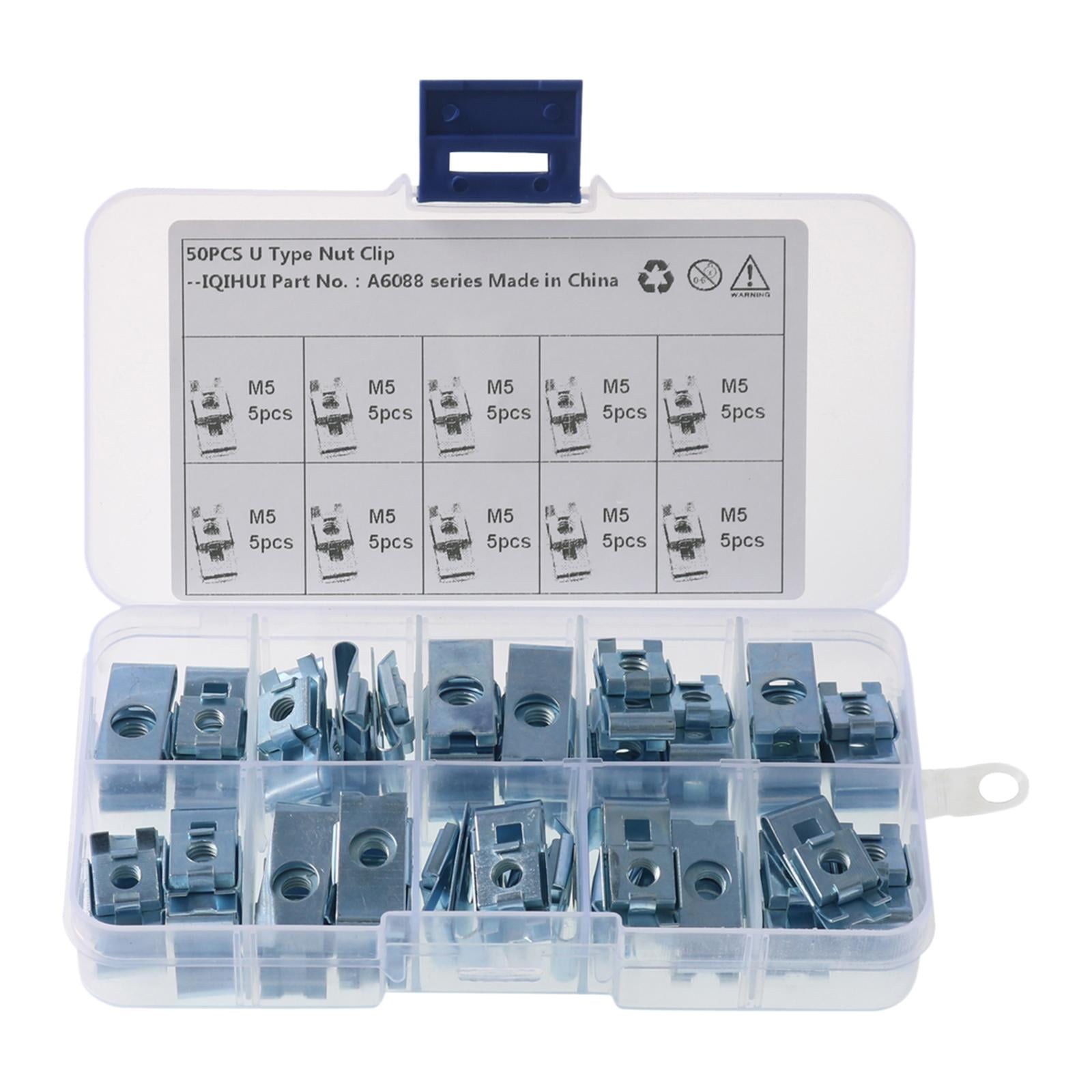 50x Universal M5 Nuts Clips, Accessory Replaces Motorcycle High ...