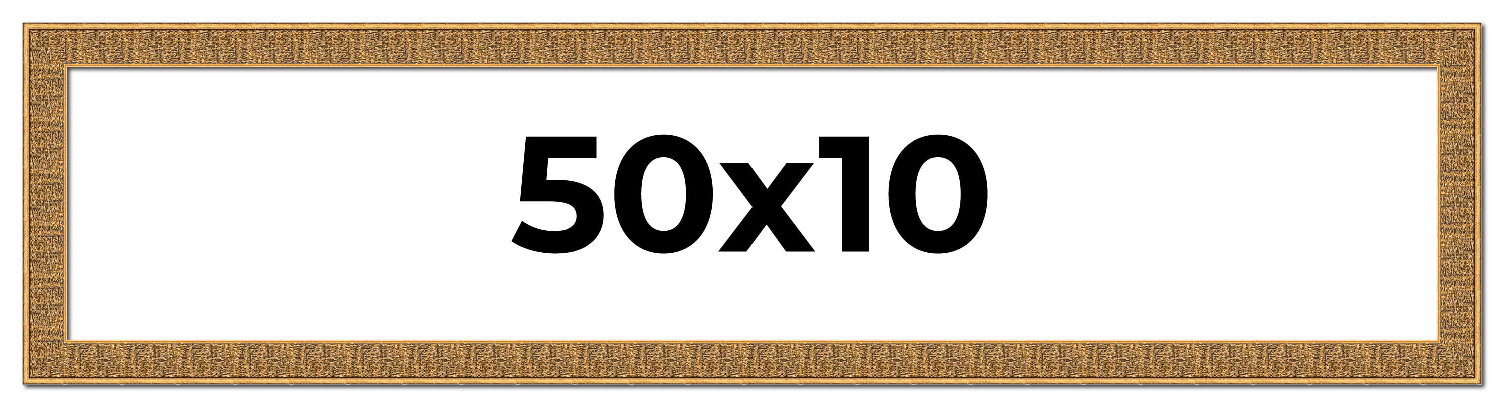 50x10 Frame Black and Gold Distressed Solid Wood Sonoma Picture Frame ...
