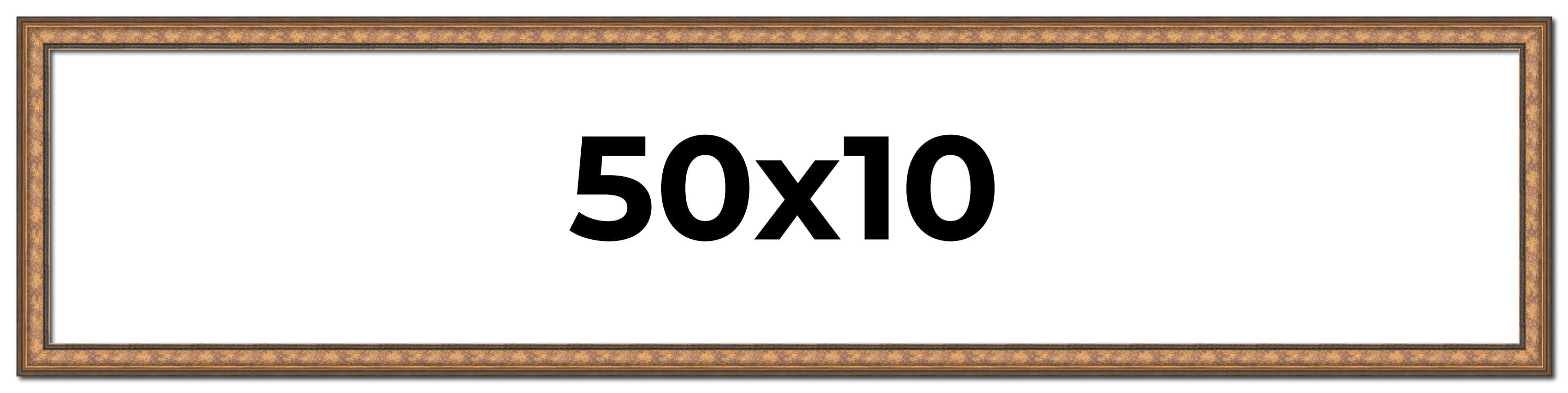 50x10 Frame Gold Real Wood Picture Frame Width 1.25 inches | Interior ...