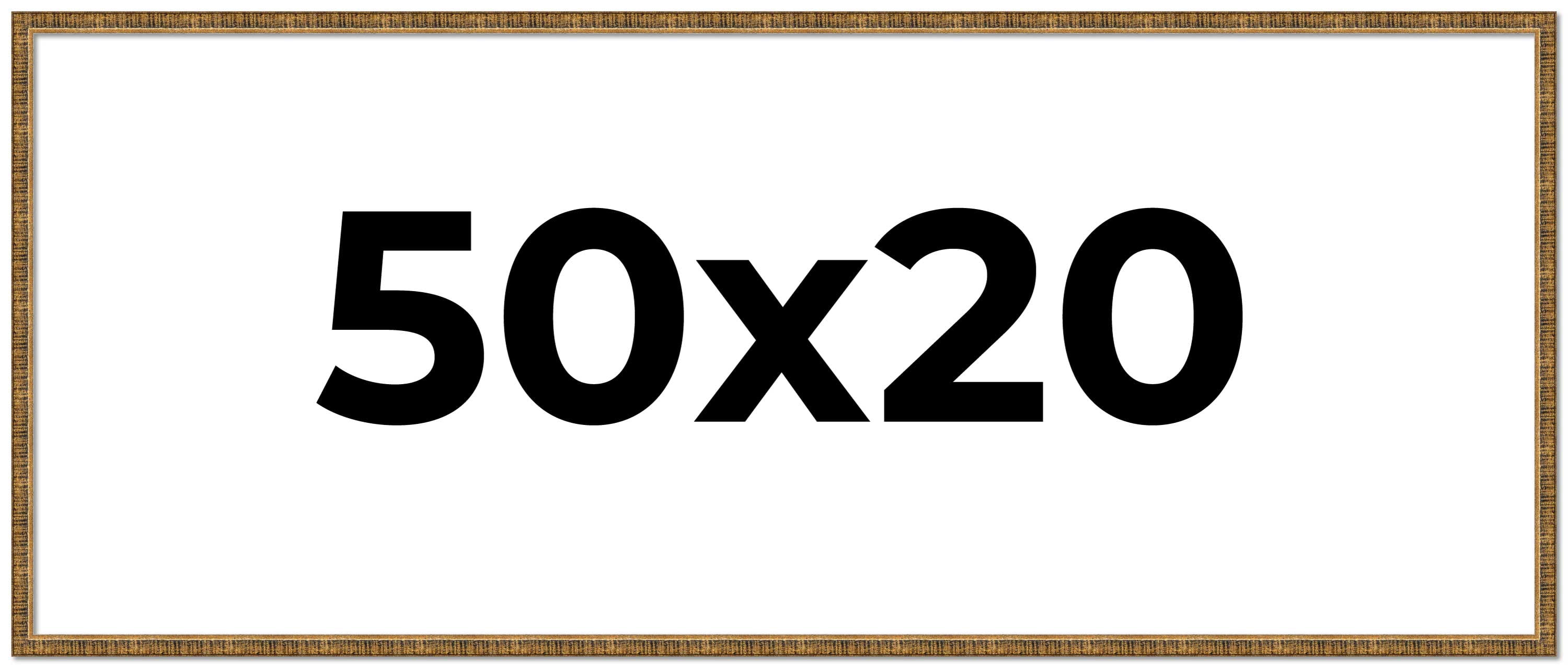 50x20 Frame Gold Solid Wood Picture Frame - Complete Modern Photo Frame ...