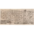 50x24in Map of the Land of Promise and the Holy City of Jerusalem with ...
